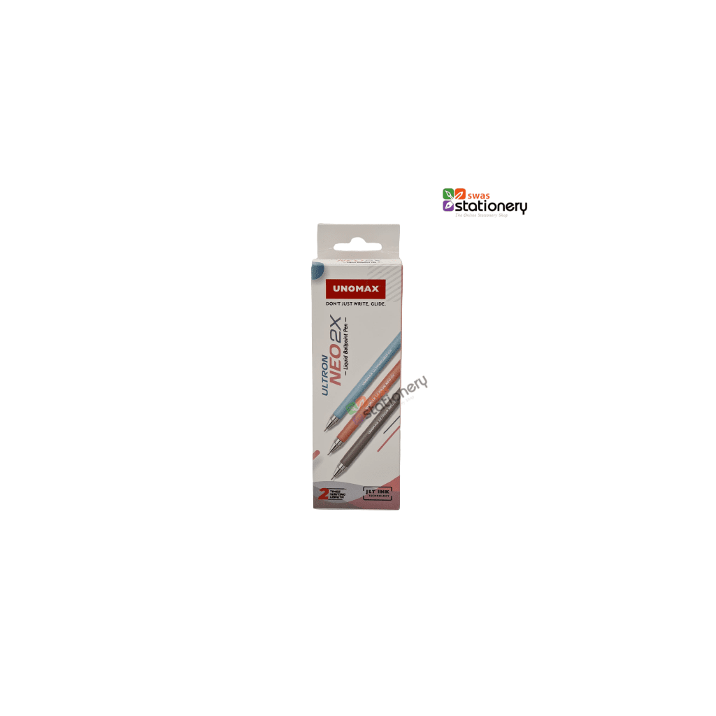 Unomax Ultron NEO2X Liquid Ballpoint Pen Blue Ink Asssorted color Pack ...
