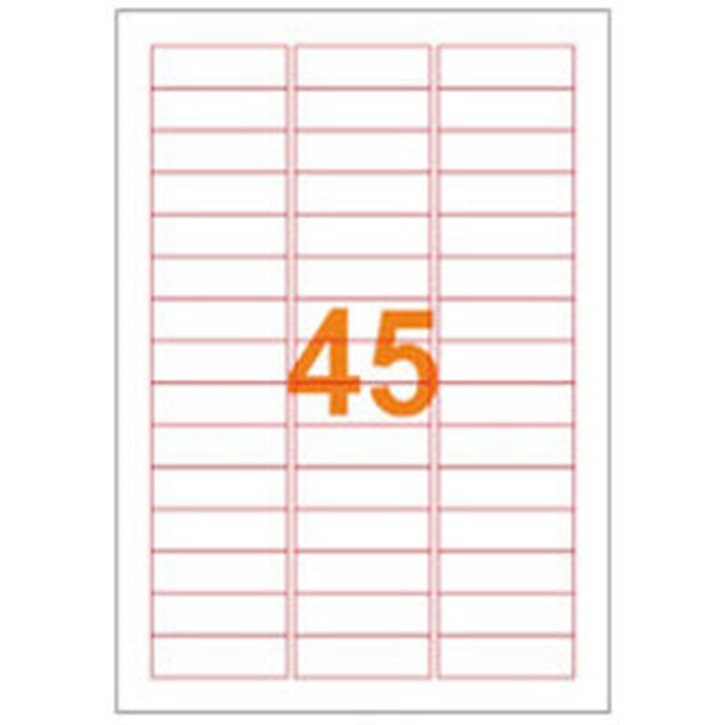 Desmat A4 Size Labels (45 Label Sheet, ST45)- 100 Sheets - Paper Labels ...