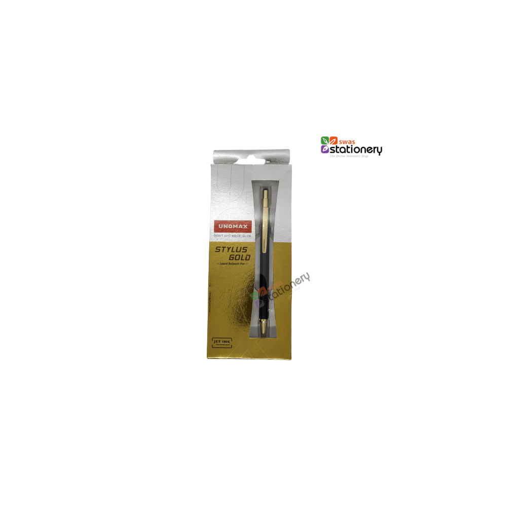 Unomax STYLUS Gold BallPoint Pen Blue Ink Pack Of 8. - Ballpoint Pens ...