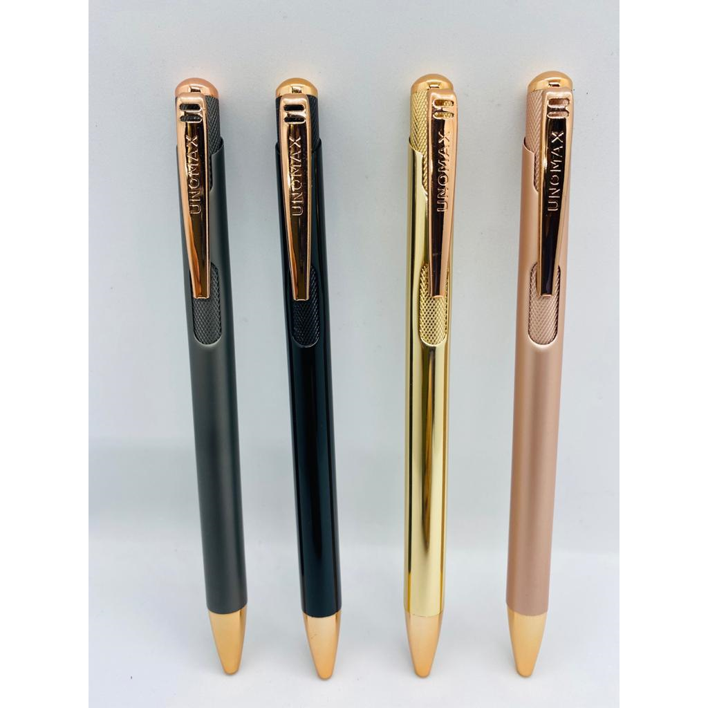 Unomax Lumina Metal Pen (Blue Ink, Assorted Color) - Premium Pens ...