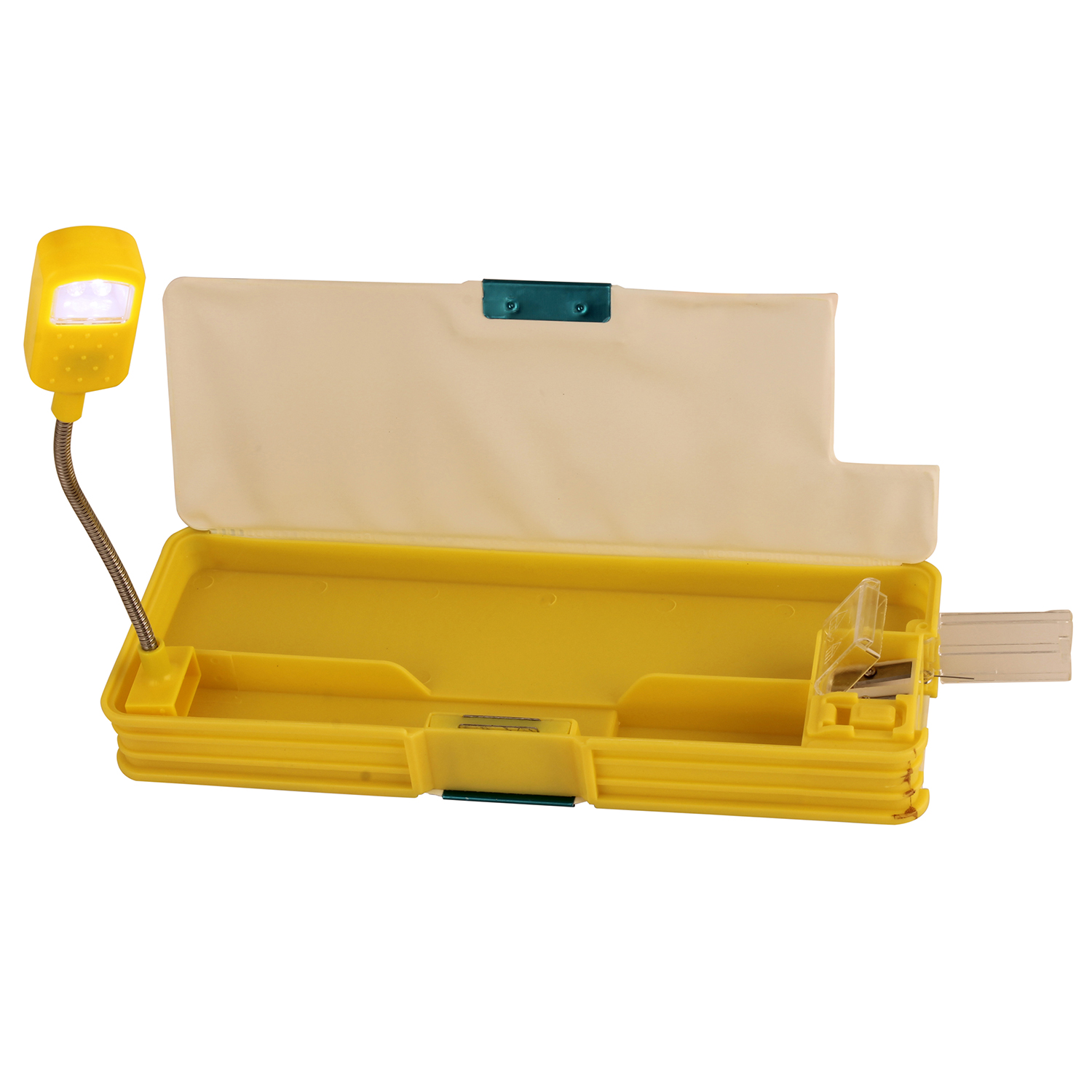 STYM Pencil Box With LED Light Plastic (2 sides, Set of 1, Yellow ...